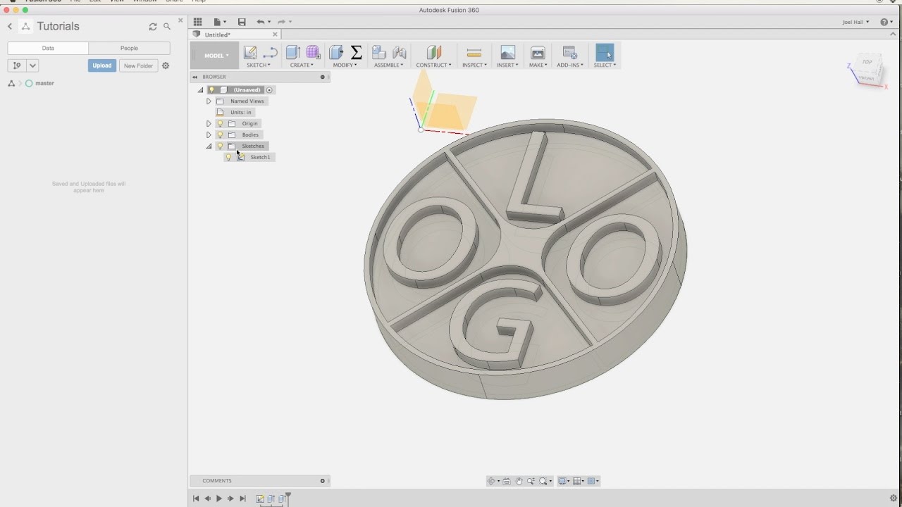 Fusion 360 Tutorial: Logo Extrusion