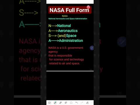 What is the full form of NASA?||What does NASA stand for?#fullform