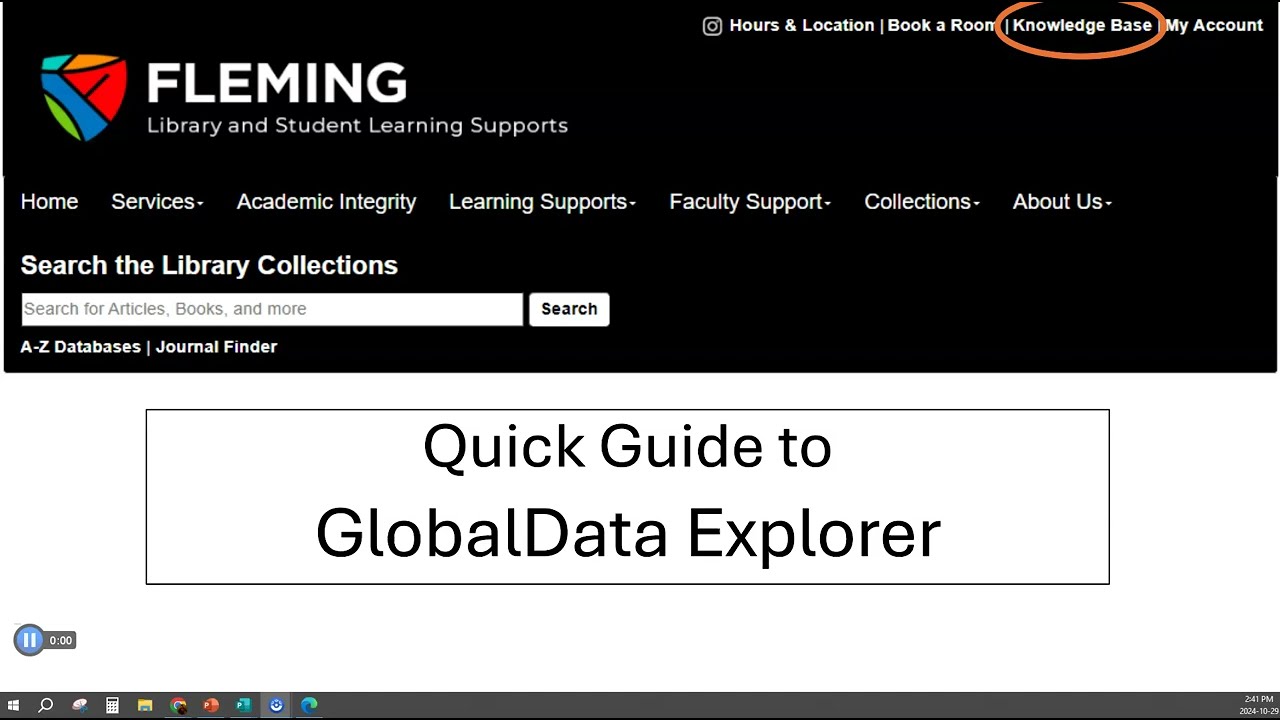 Quick Guide GlobalData Explorer