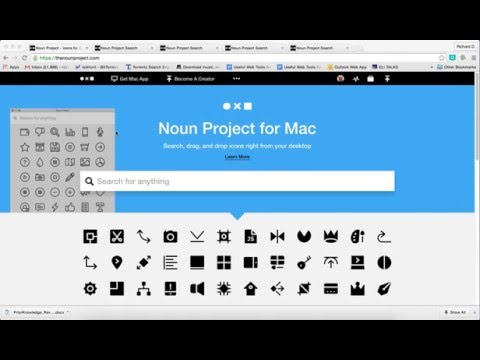 How to use thenounproject com, a website that contains free icons, for Judaic instruction