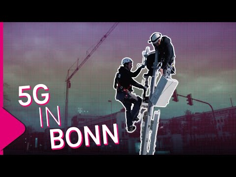 In luftiger Höhe: #Telekom baut #5G Netz in Bonn | DEUTSCHE TELEKOM