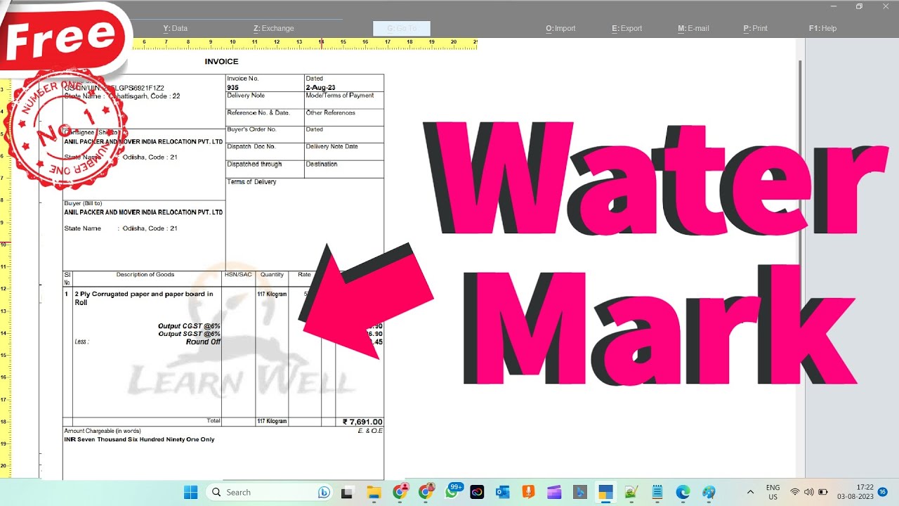 Add Watermark on PDF files and Invoices in Bulk @LearnWell