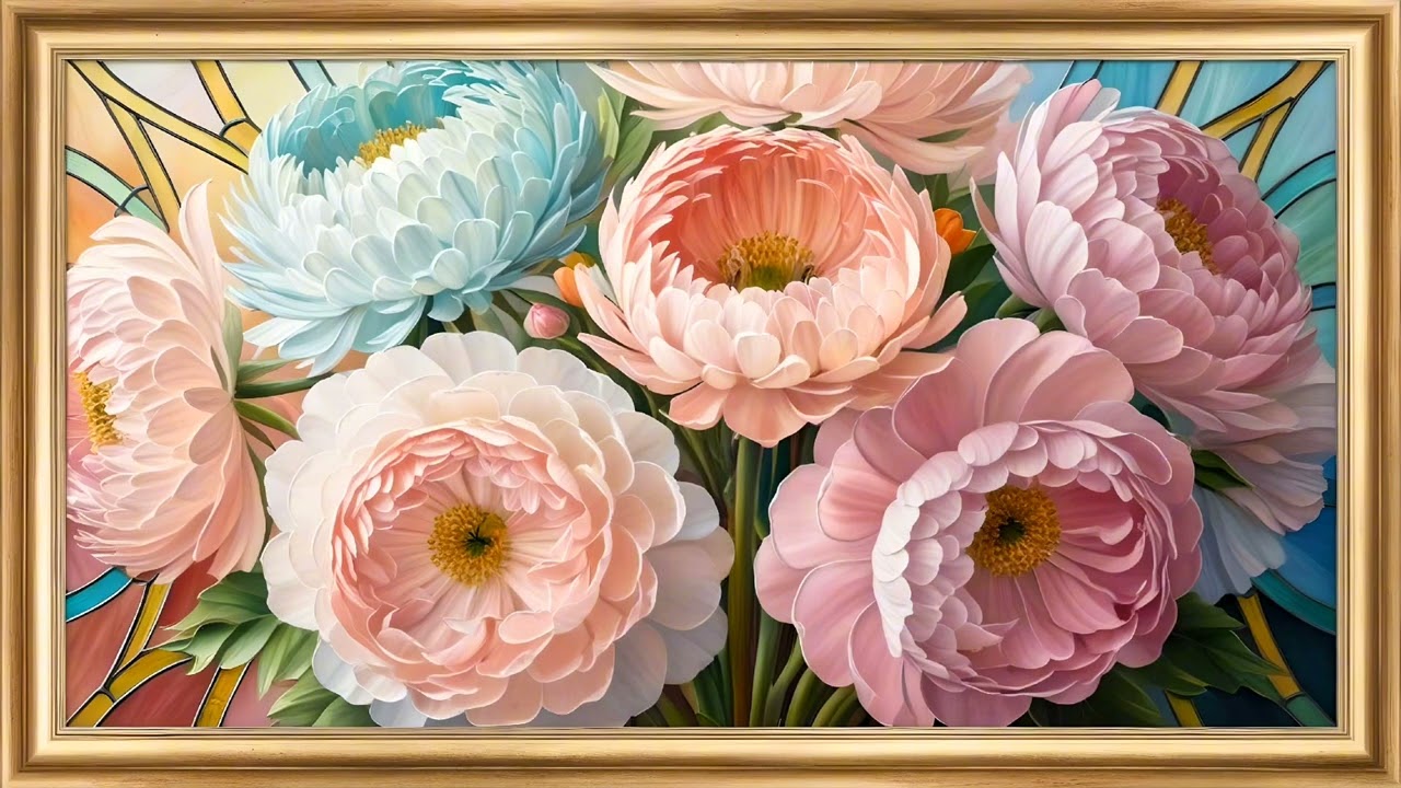 Pastel Charm | Vintage Oil Painting | Screensaver Art Gallery for TV