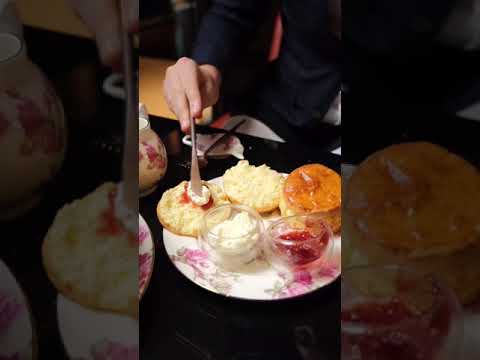 Traditional British Afternoon Tea Etiquette - Scones #shorts