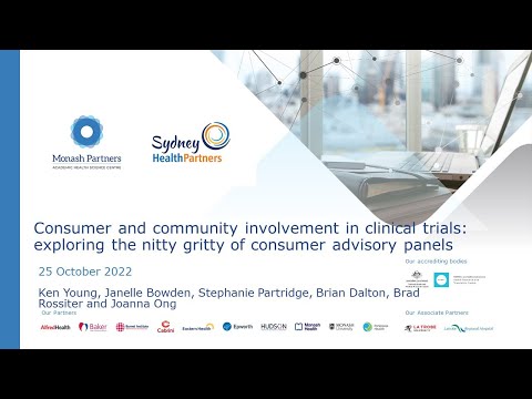 CCI in clinical trials: exploring the nitty gritty of consumer advisory panels