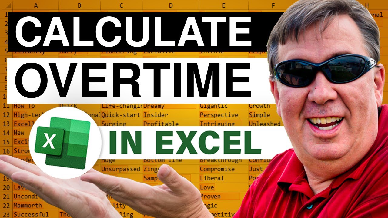 Excel Overtime Calculation - Episode 910