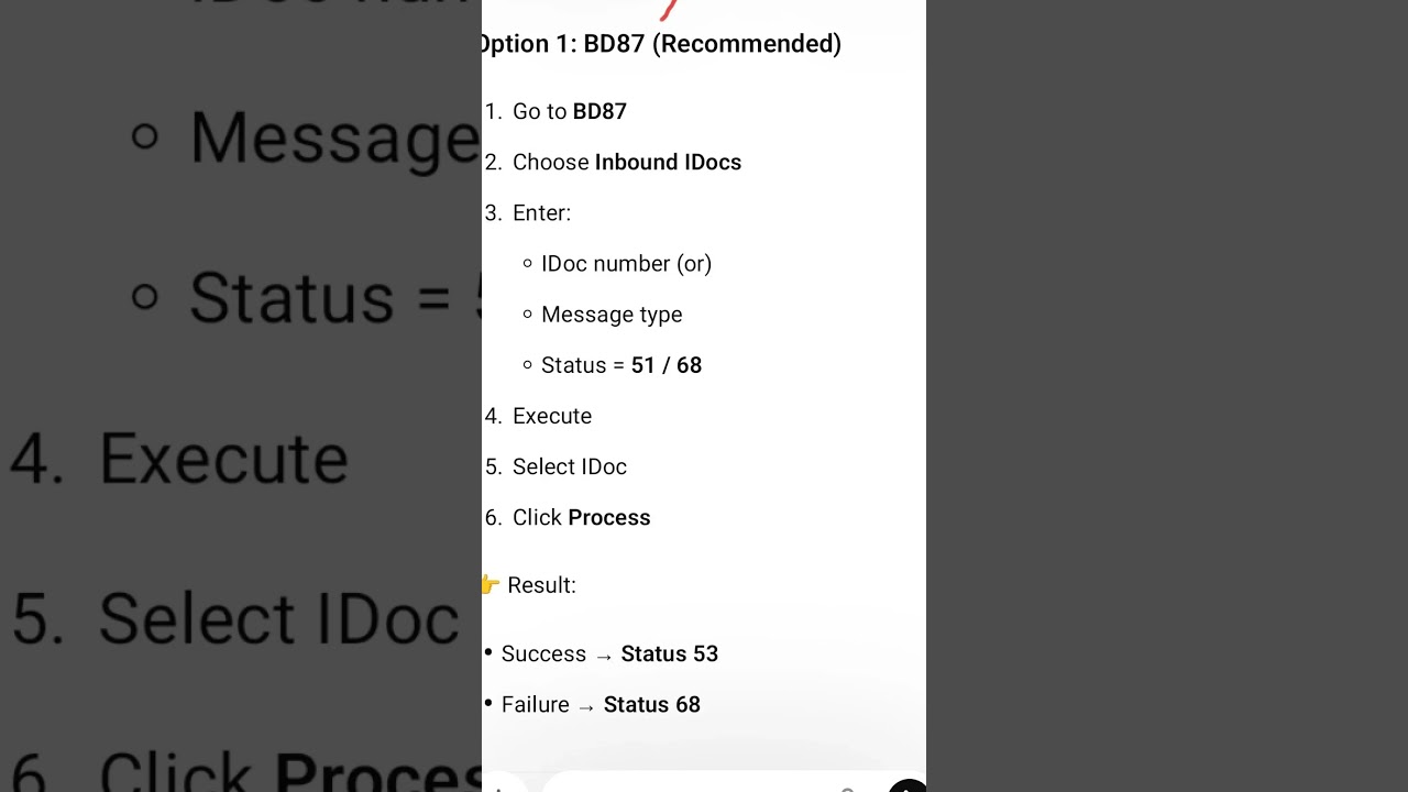IDOC Reprocess#sapfico #sap#idoc