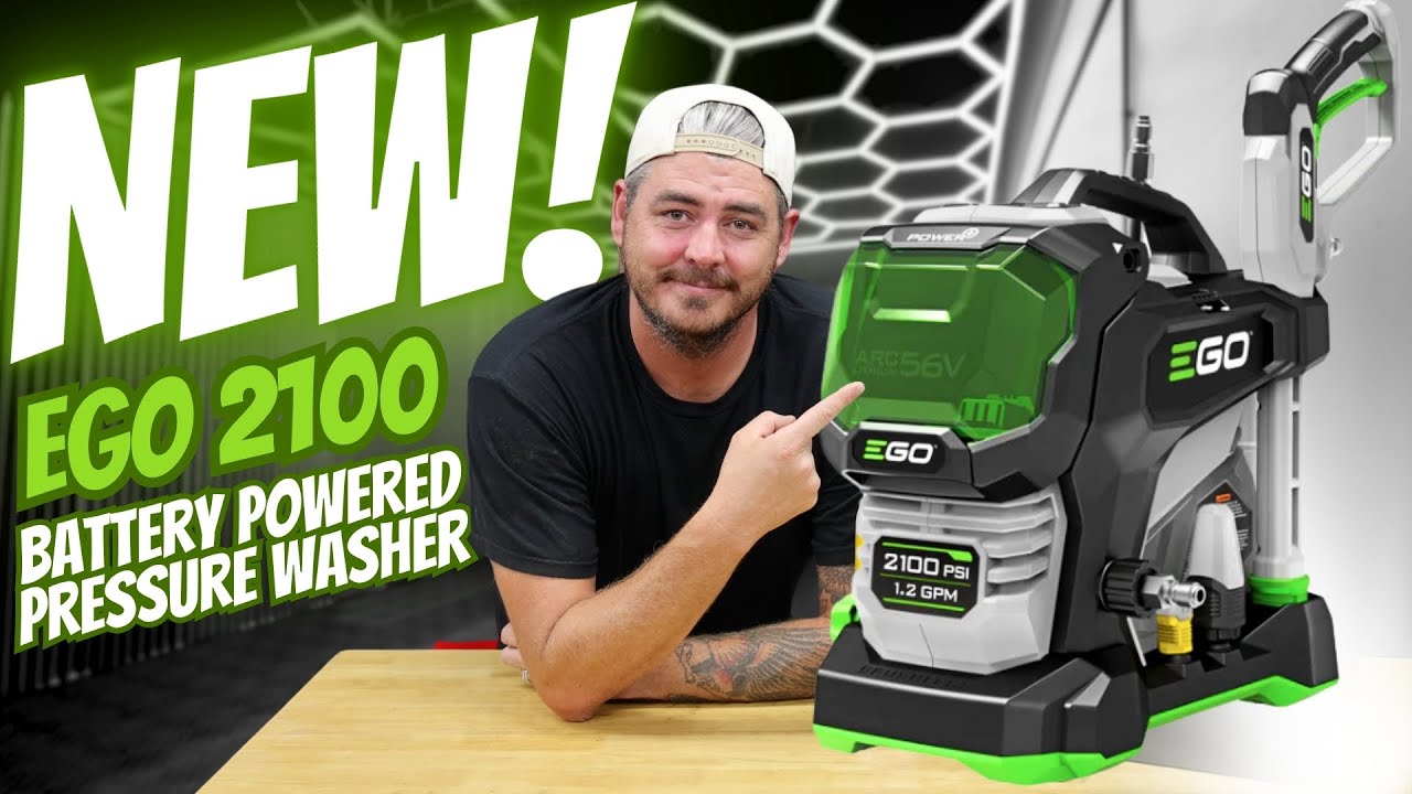 NEW Ego 2100 Cordless Pressure Washer: BATTERY POWERED PRESSURE WASHER
