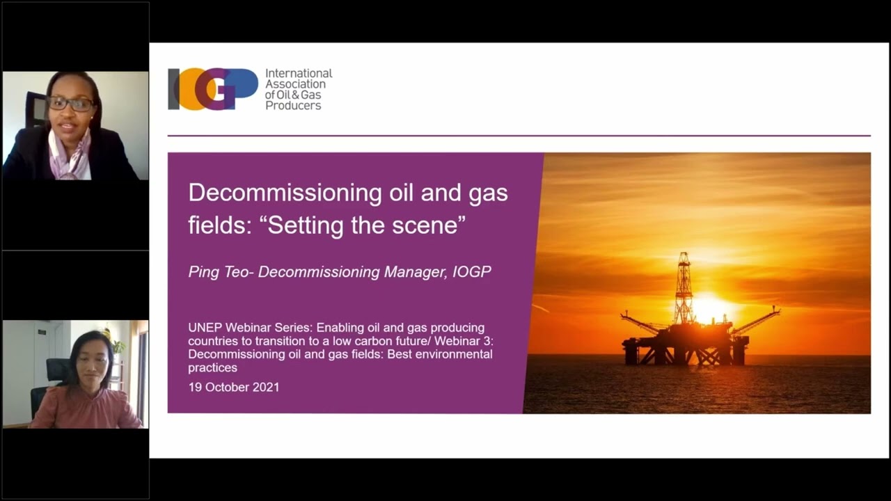 Decommissioning Oil & Gas Facilities and Infrastructure (Theme 5)