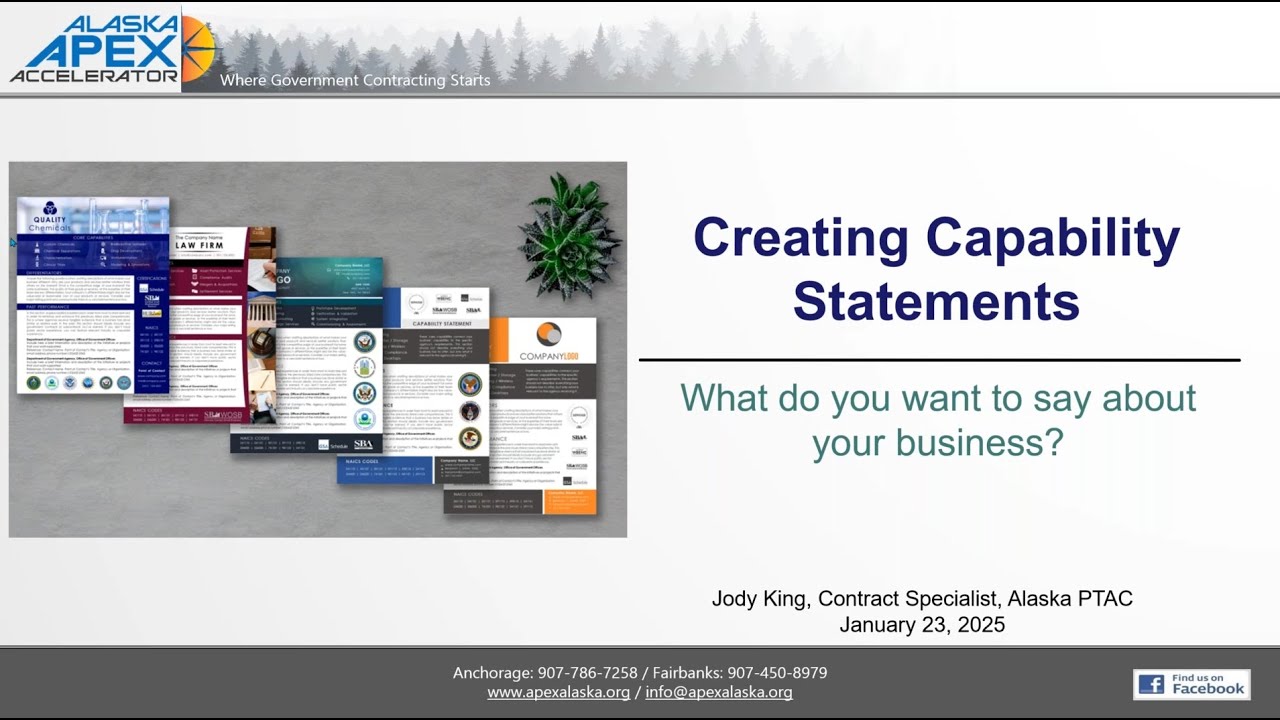 Creating Capability Statements (2025 Update)