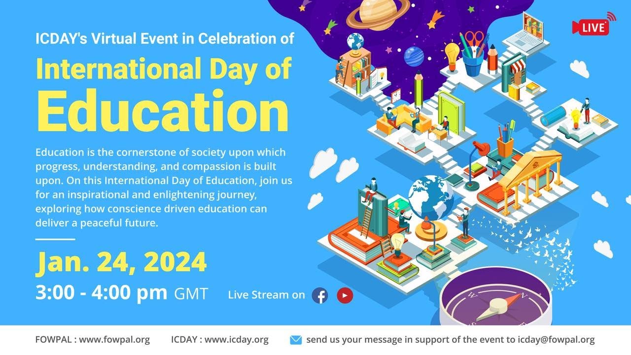 ICDAY's Virtual Event in Celebration of International Day of Education, 1/24/24
