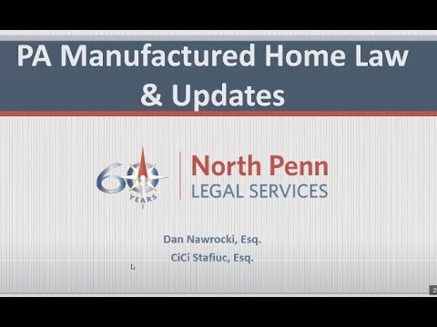 NPLS CLE: PA Manufactured Home Law and Updates