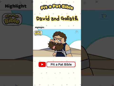 David and Goliath #pitapatbible #animation #biblestory #shorts #cartoon #davidandgoliath
