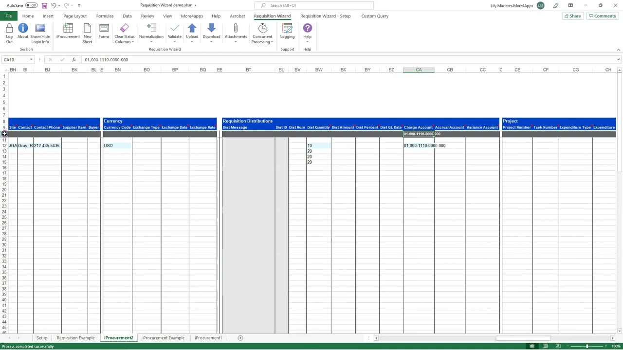 Requisition Wizard - Using the iProcurement smart forms