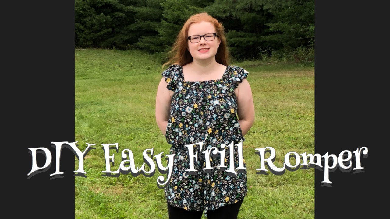 DIY Easy Frill Romper