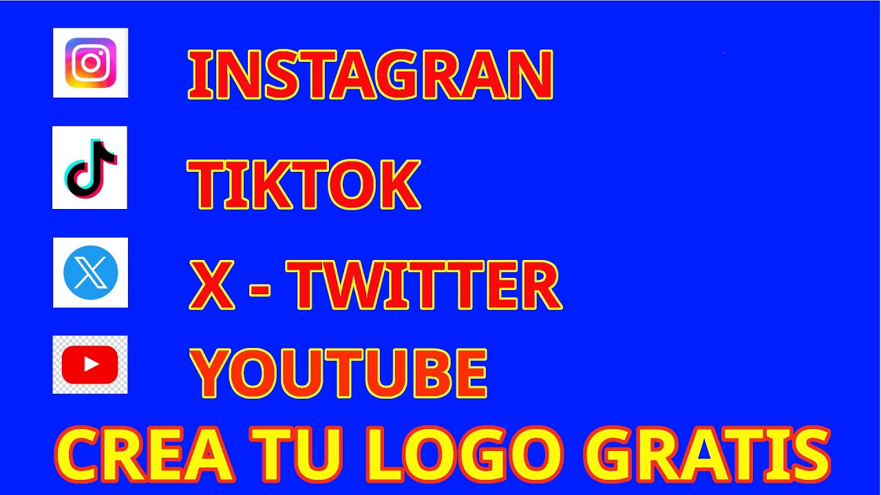 Como crear tu LOGO para REDES SOCIALES GRATIS