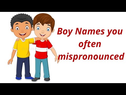 Boy Names you often mispronounced. #Names #boynames #pronunciation