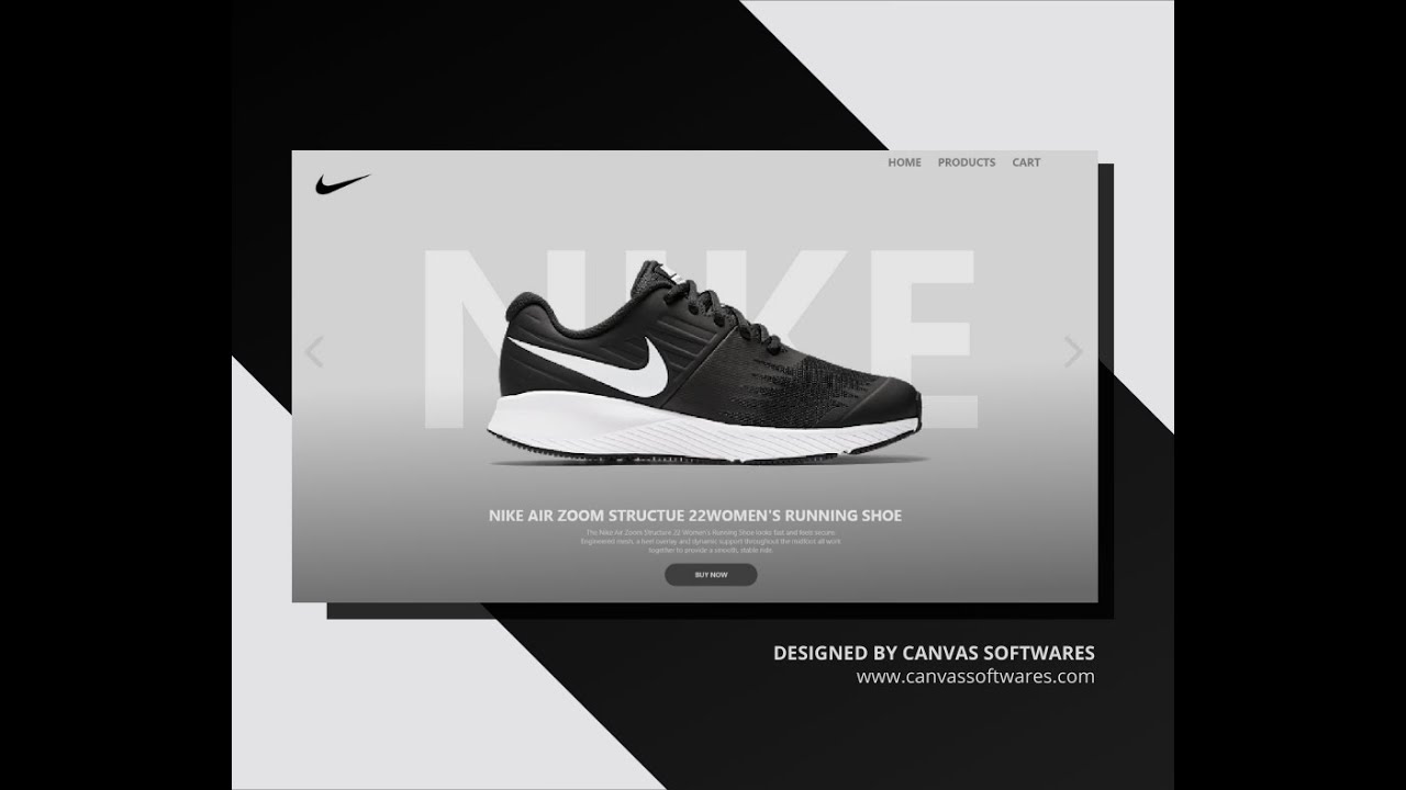 Nike UI design | Dipanjan Mukherjee | UI Concept
