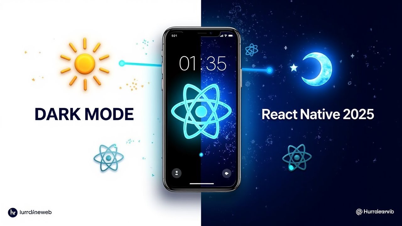 🌙 React Native Dark Mode Tutorial (2025) | Easy Light & Dark Theme Switch ☀️