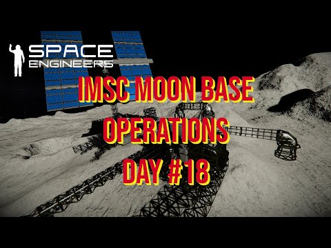 Space Engineers – Season 3 – Day # 18 IMSC Moon Base – Solar Power Completed!