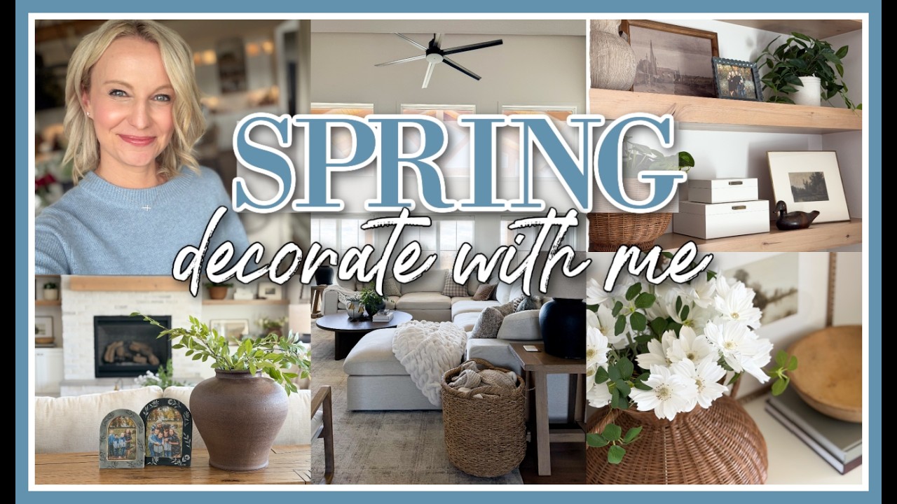 SPRING LIVING ROOM DECORATE WITH ME 2026 | SPRING DECOR REFRESH