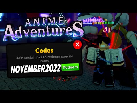 ALL *NEW* WORKING CODES IN ANIME ADVENTURES ROBLOX *NOVEMBER 2022*