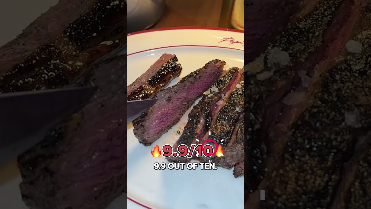 Everything That I Ate At Papi Steakhouse in Las Vegas!🥗🥩#Shorts