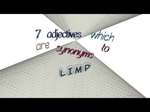 limp - 9 adjectives meaning limp (sentence examples)