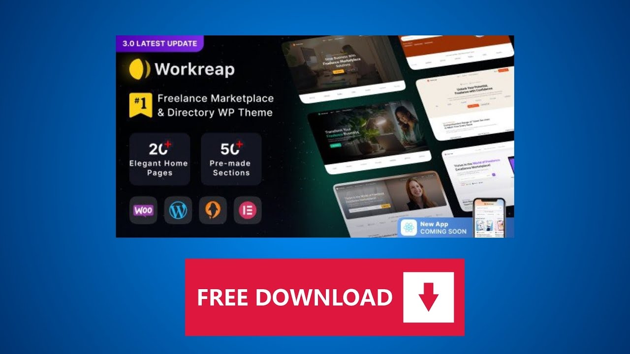 Download Workreap WordPress Theme for Free | Build Your Own Fiverr-Style Freelance Marketplace