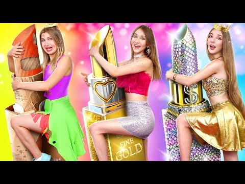 Fille Pauvre VS Riche VS Giga Riche Au Concours de Relooking ! Qui gagne le concours de beauté?