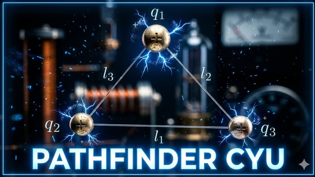 Pathfinder CYU Electrostatics: 3 Charges on a Knotless Loop