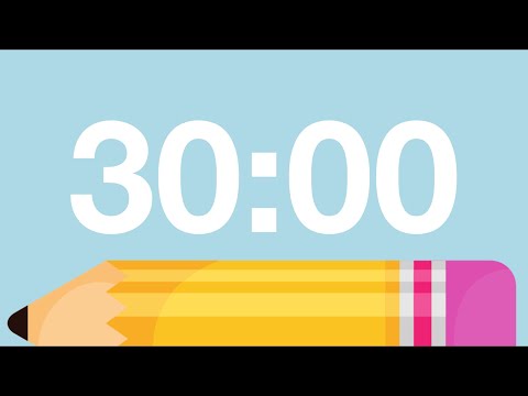 30 Minute Cute Back to School Timer (Chimes Alarm at End)