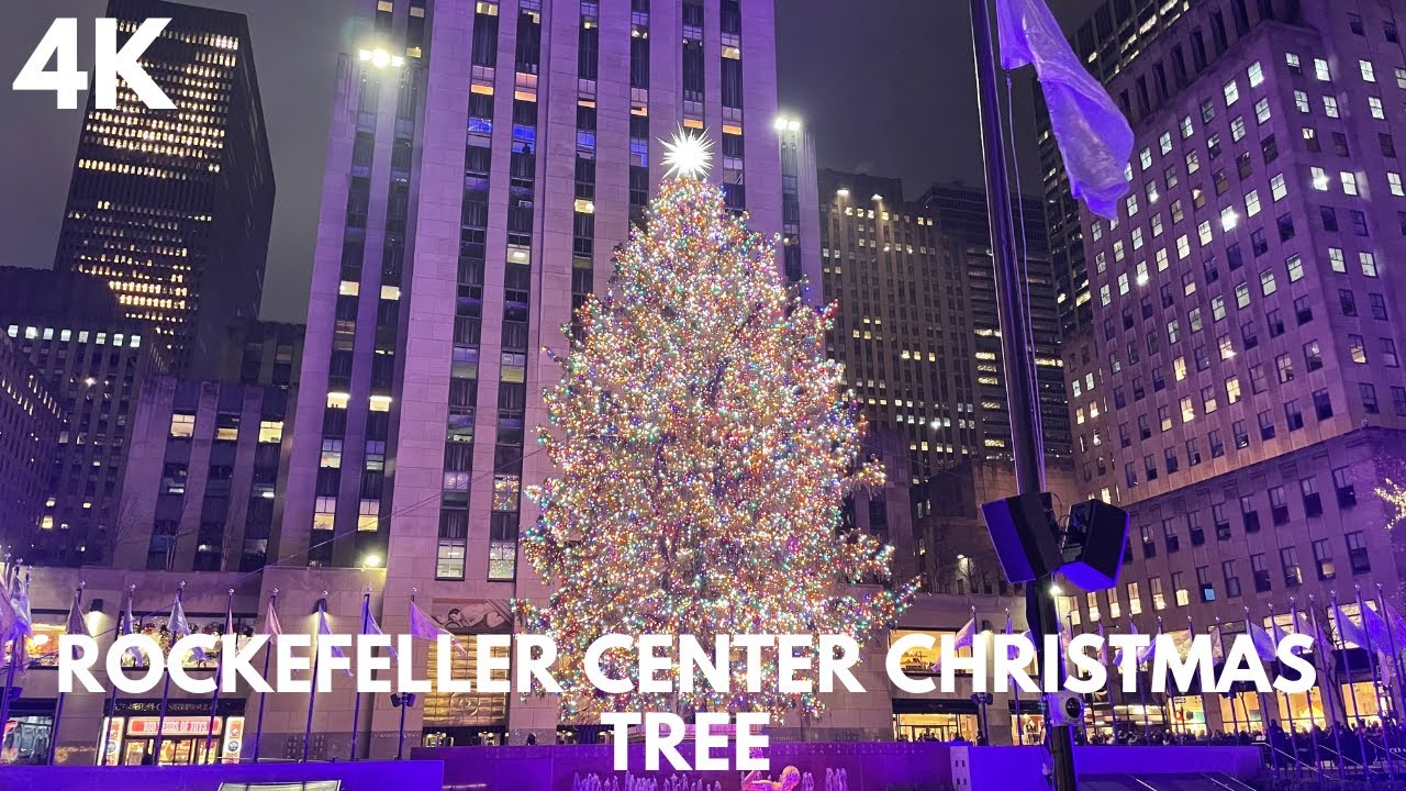 Rockefeller Center Christmas Tree Lighting Dec 2022 | Ice Skating Rink