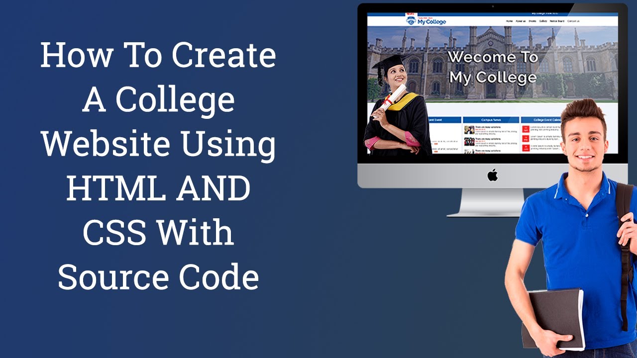 How To Create A College Website Using HTML AND CSS With Source Code