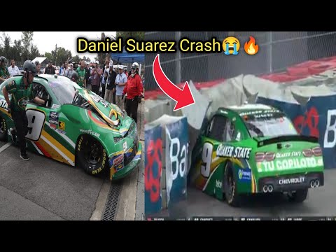 Daniel Suarez Crash Today During Nascar Xfinity Series Race AT Mexico 2025 Suarez accident😱😭