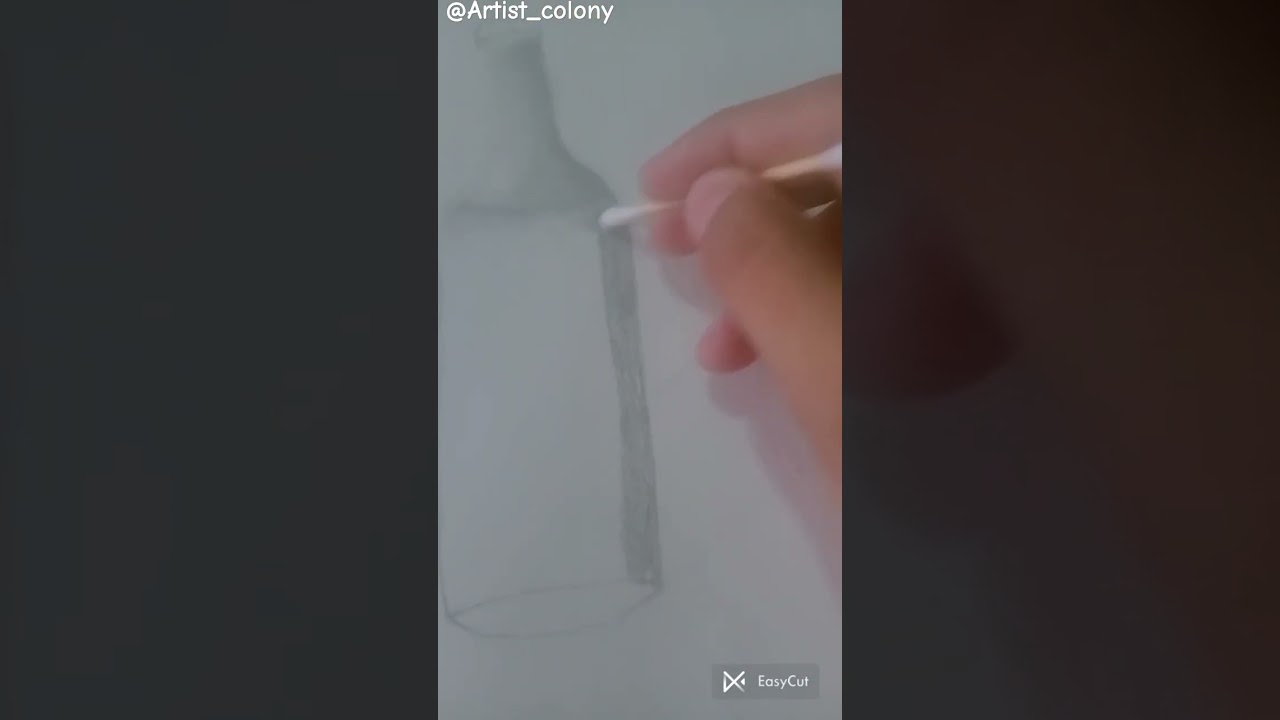 pencil sketch 😮| Draw a steel Water bottle Easy step by step Drawing #shorts