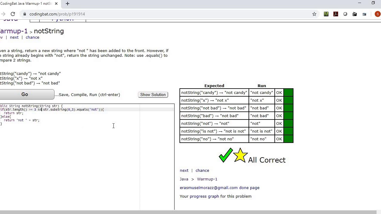 Episode5 Codingbat Java Warmup1 FrontBack
