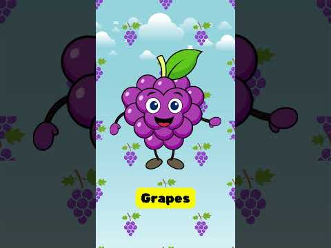 "Learn Fruits for Kids | Fun Fruit Names Song with Apple, Banana, Grapes & More!" #kids #learnfruits