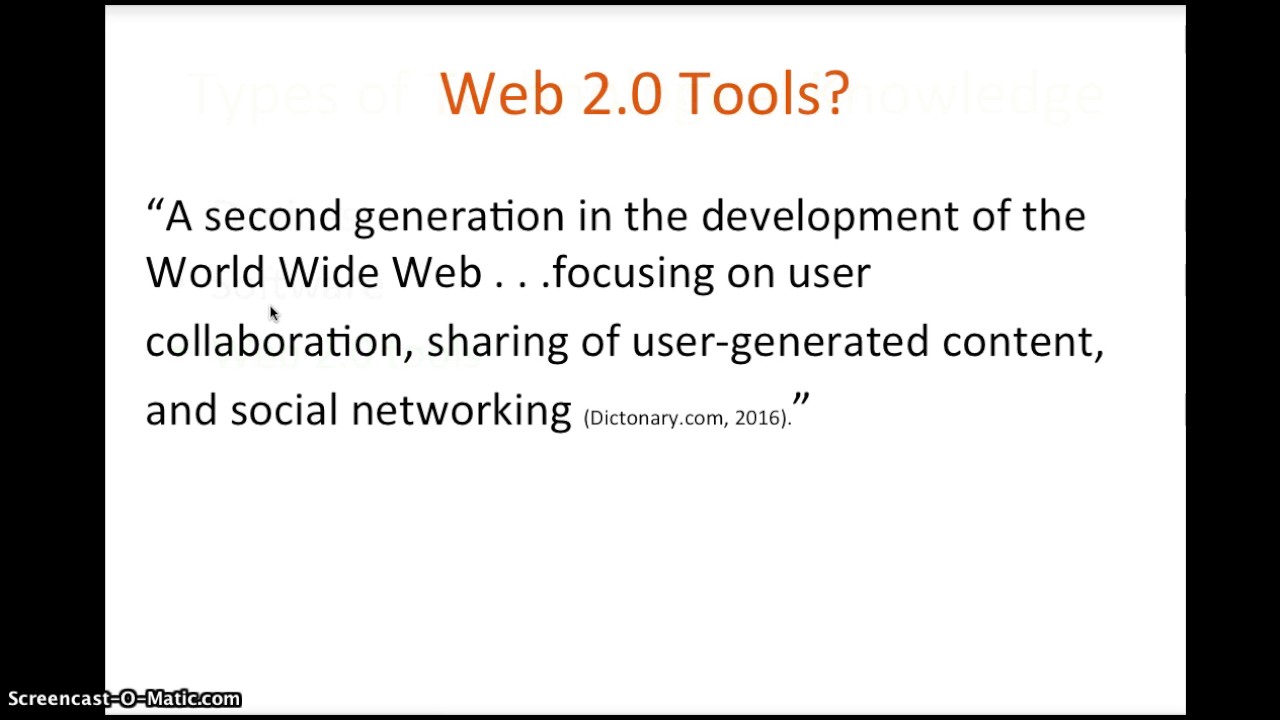 Web 2 0 Tools Instructional Video