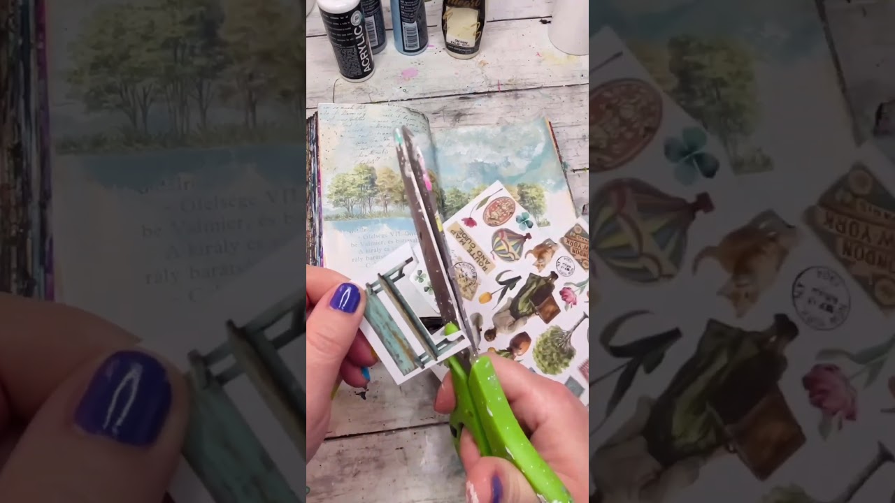 Art Journal Process Using @Stamperiainternational Art of Travelling Collection