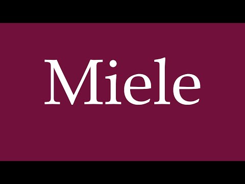 How to Pronounce ''Miele'' Correctly in German
