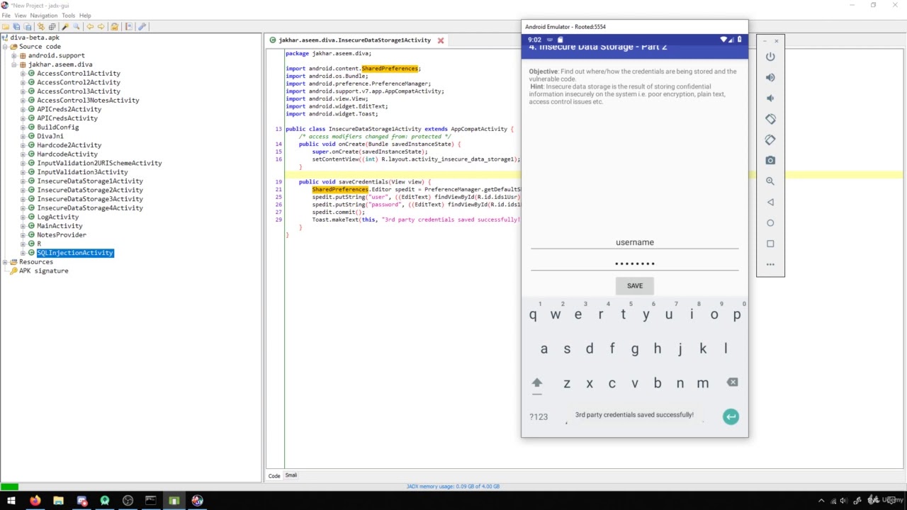 Foundations of Hacking and Pentesting Android Apps-part 7, 4  Insecure Data Storage Vulnerabilities
