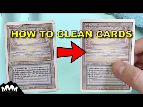 How to Clean Your Magic Cards | Getting Cards Ready for Grading - Magic, Pokemon, Yugioh