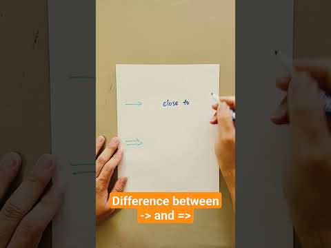 Difference between the arrow symbols in math