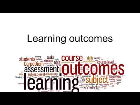 Learning Outcomes Overview