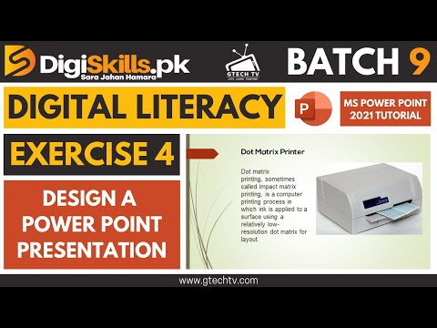 Digiskills Digital Literacy Exercise 4 Batch 9 Solution | Create Presentation Slides in PowerPoint