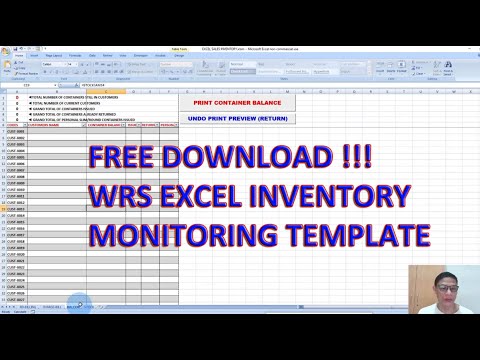 WRS FREE EXCEL TEMPLATE DOWNLOAD | WATER REFILLING STATION | MACRO ENABLED EXCEL