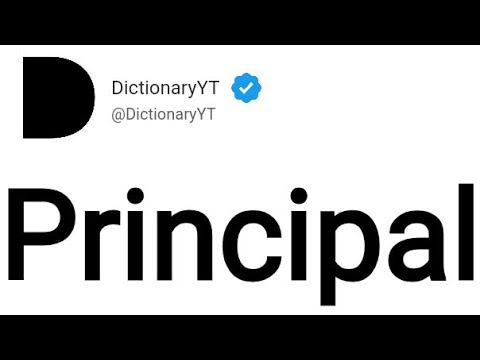 Principal Meaning in English