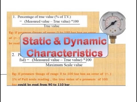Static characteristics and Dynamic characteristics | Measurement system