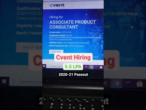Cvent Hiring Freshers #shorts